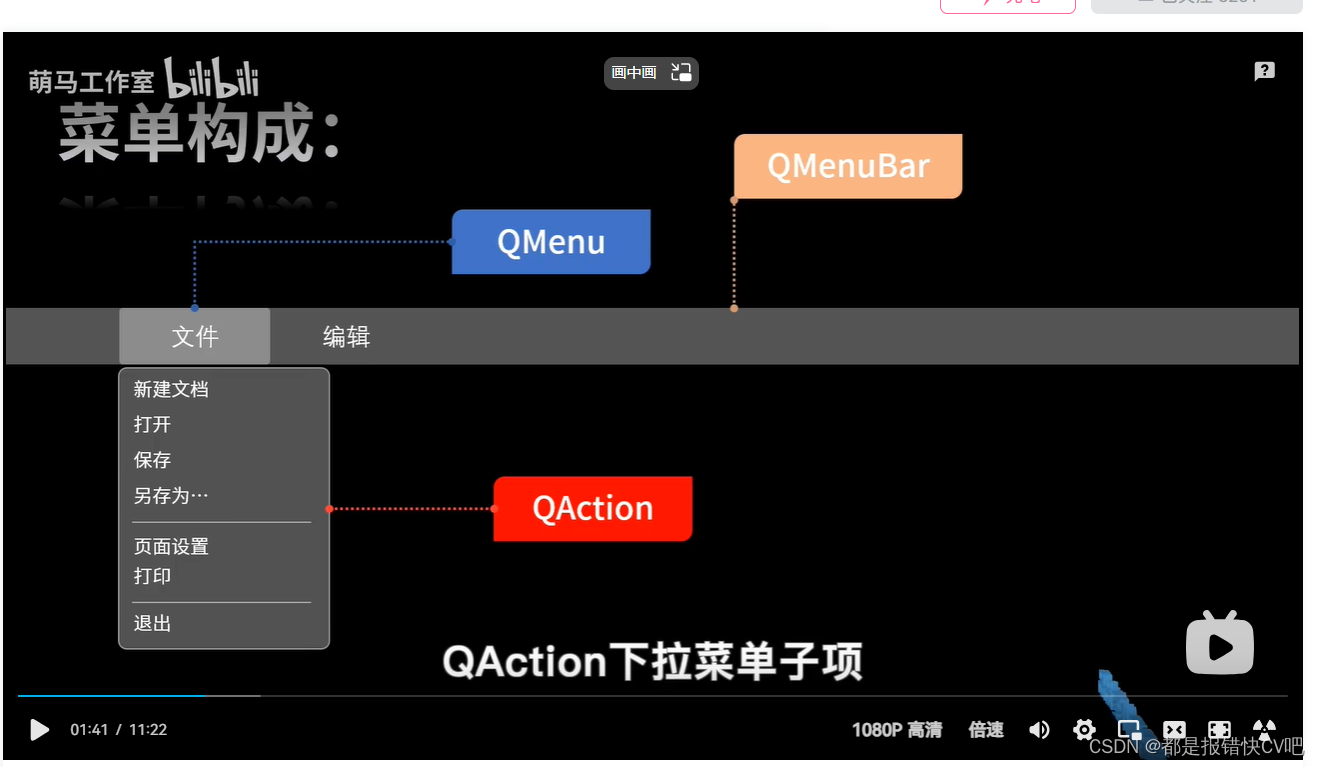14. Qt 程序菜单实现，基于QMainWindow_qmainwindow 菜单 信号槽-CSDN博客