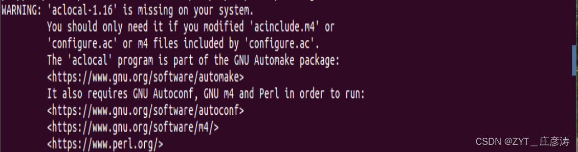 ggplot2、RMySQL、httpuv、shiny、miniUI、devtools、recharts、‘aclocal-1.16‘ is missing on your system.安装 ...