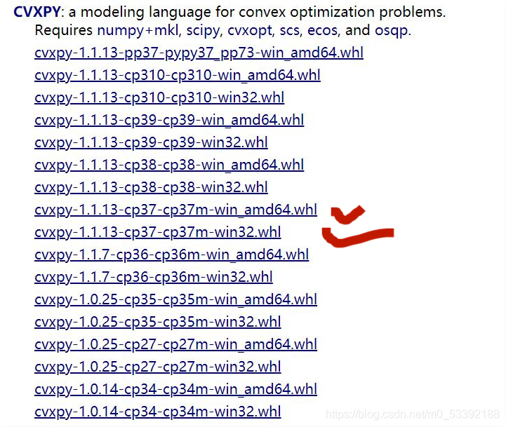 【数学建模之Python】1.凸优化库cvxpy的安装（2021/7/15安装成功）_cvxopt cvxpy比较-CSDN博客