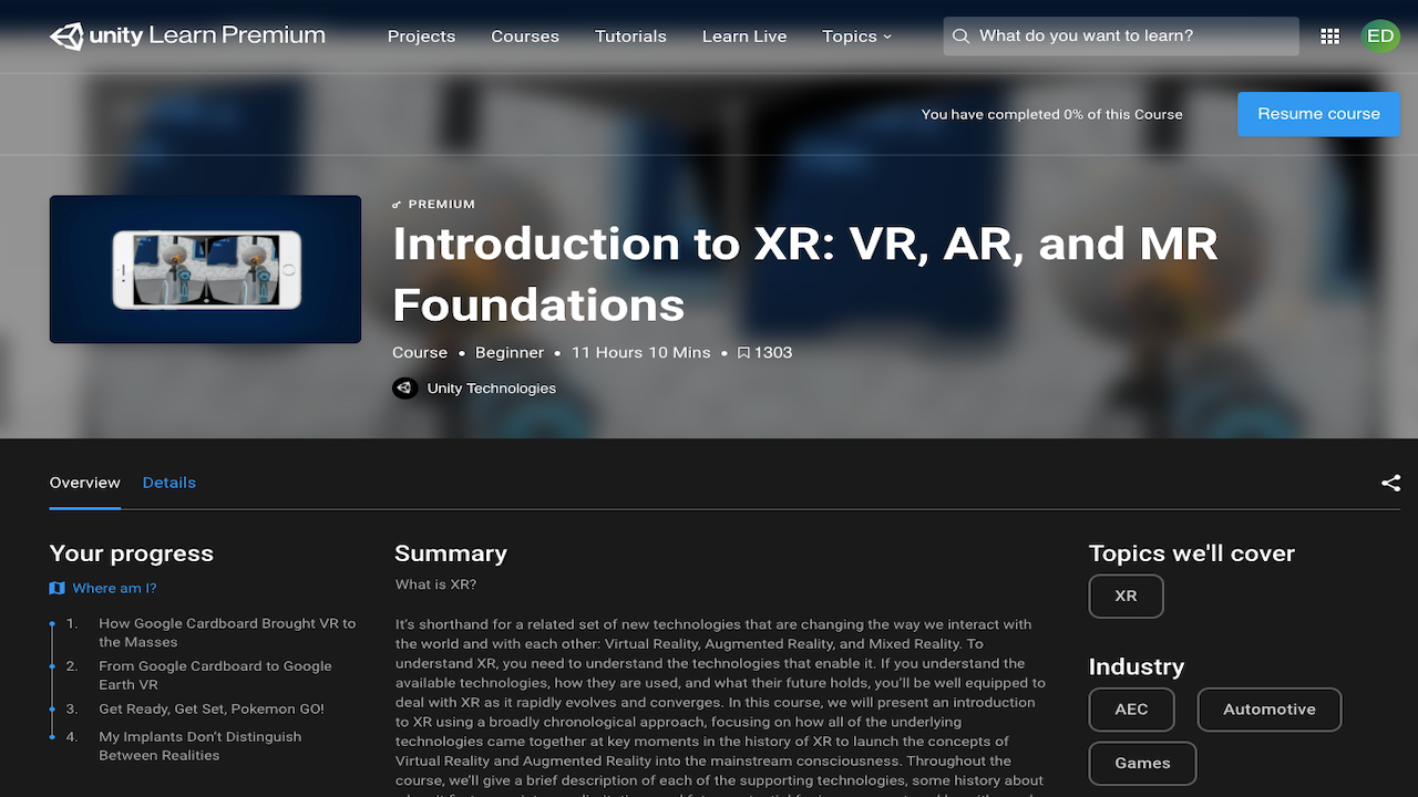 unity ar vr_学习在Unity中创建AR和VR应用-CSDN博客