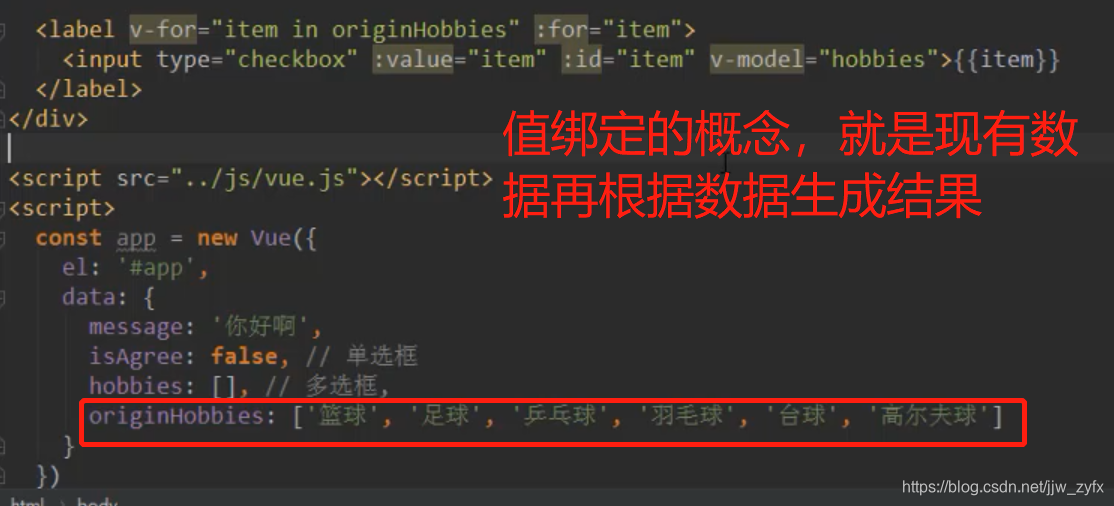 vue v-model数据的双向绑定 input,radio，CheckBox，select，trim，number，lazy_vue el-checkbox-group v-model 双向 ...