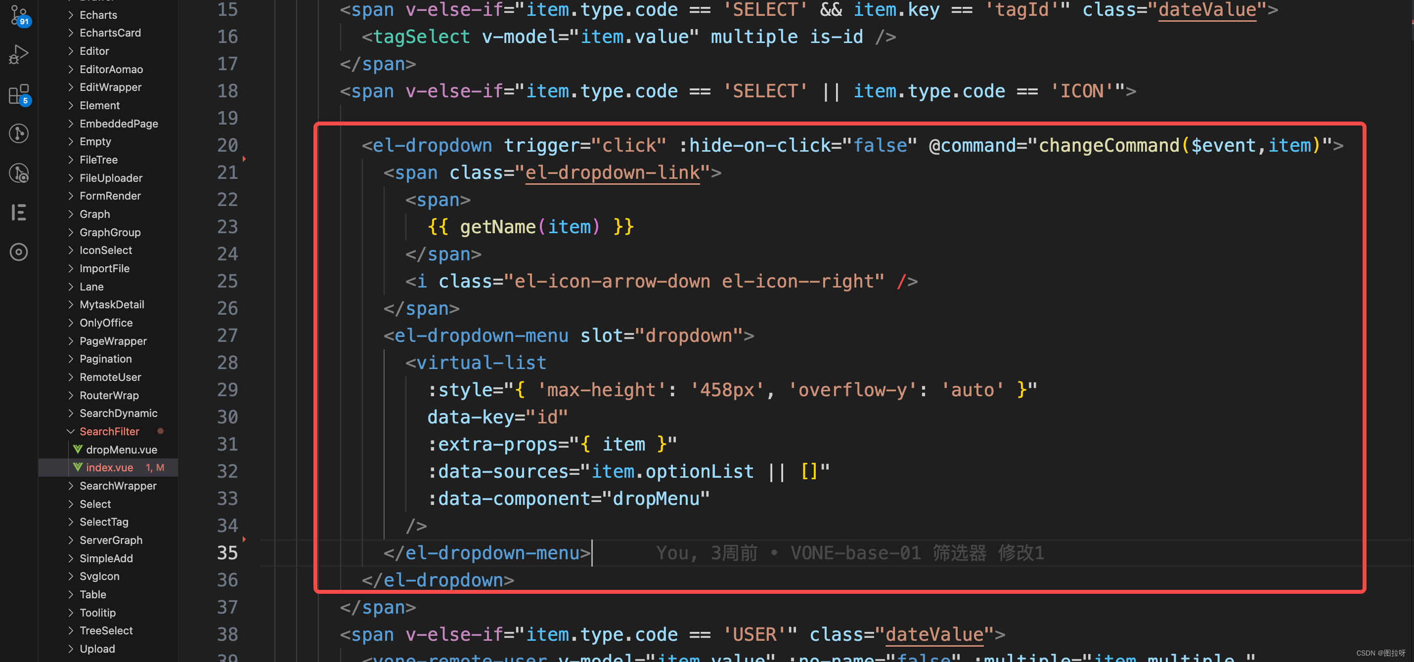 改造el-dropdown ,实现多选效果,且当选项只剩下一个时,不允许取消_el-dropdown多选-CSDN博客