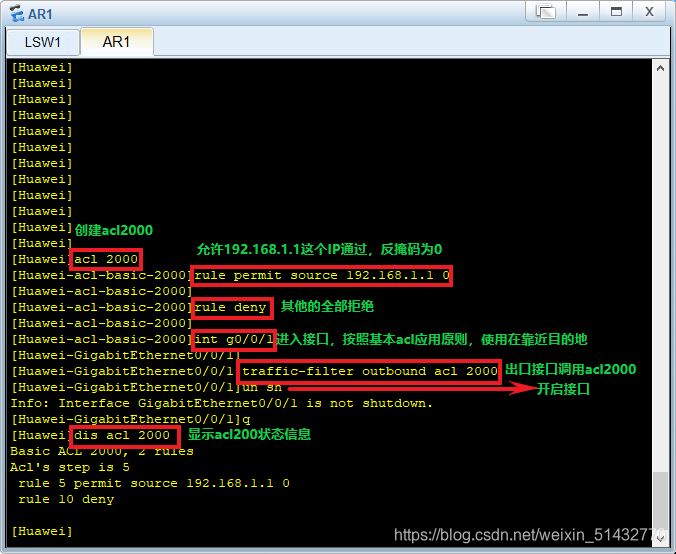 ACL技术配置_rule permit source-CSDN博客
