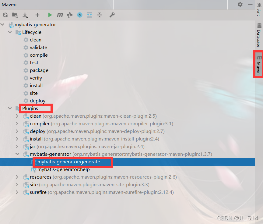 Maven项目 Mybatis generator代码生成器 详解（IDEA）_maven mybatis generator-CSDN博客