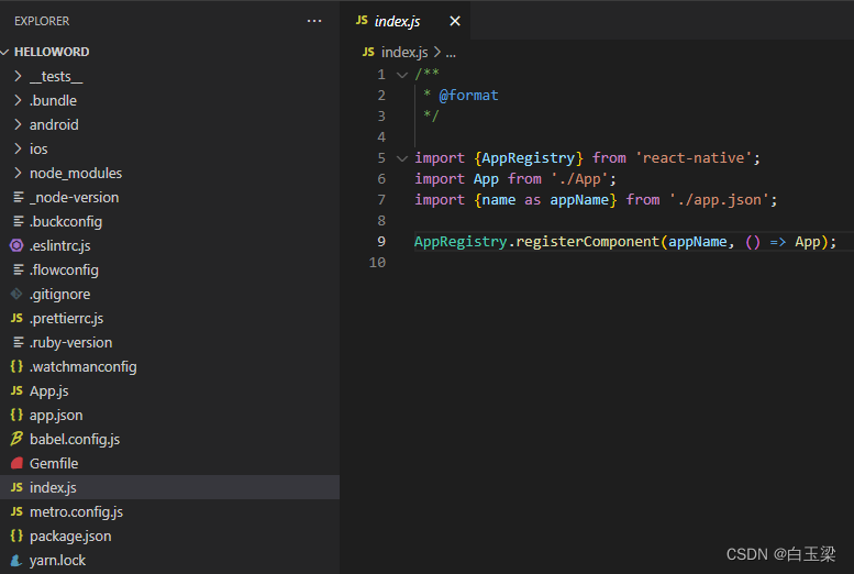 Reactnative入门(一)——环境搭建及第一个rn项目—helloworldrn项目搭建 Csdn博客