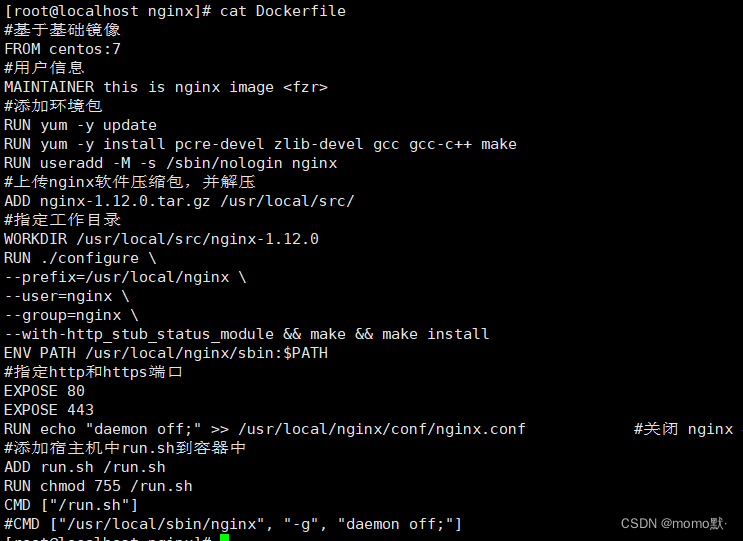 Dockerfile镜像构建实战 Dockerfie Systemctl Csdn博客