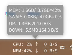 deepin(深度linux)dde-dock系统监控小插件（网速CPU内存）-CSDN博客