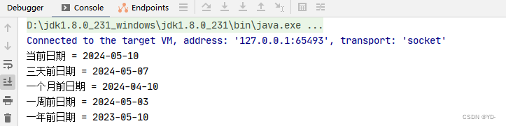 java实现Date、LocalDateTime类型参数获取三天前、一个月前日期_java获取三天前日期-CSDN博客