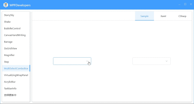WPF 实现多选下拉控件-CSDN博客