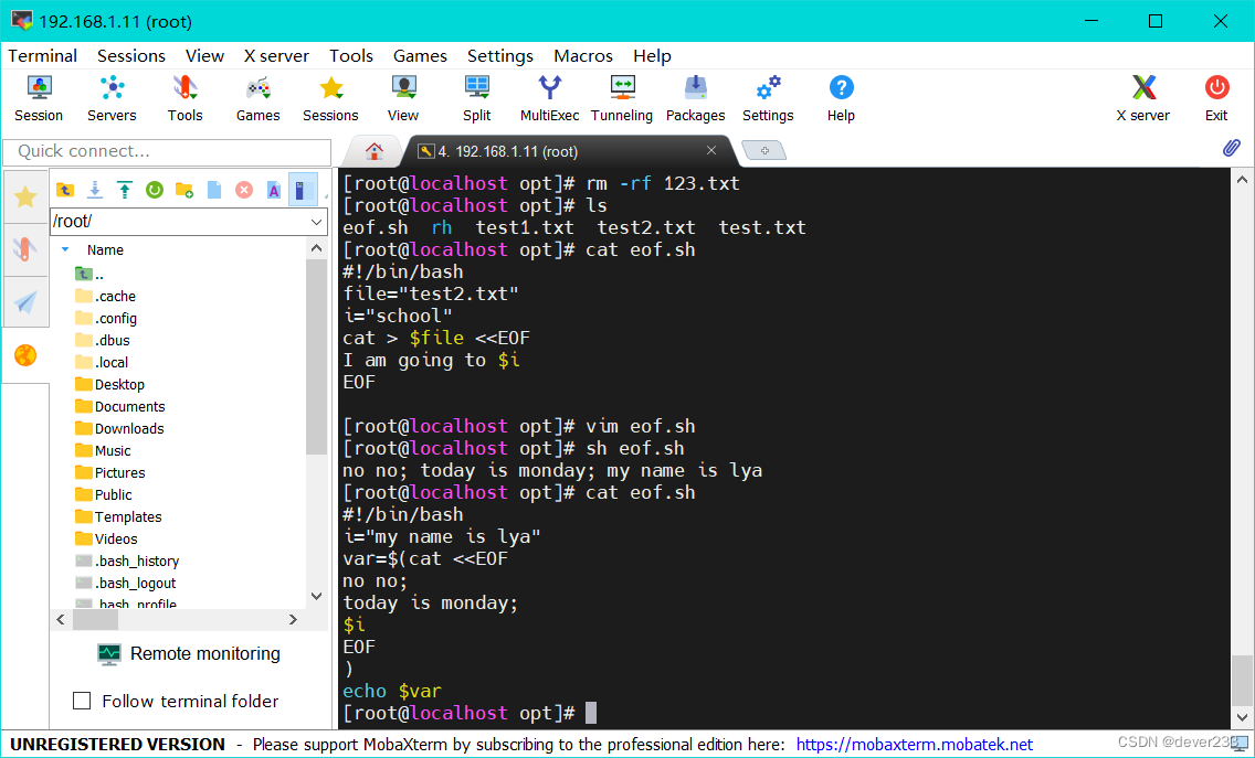 免交互操作：Heredocument与Expect在shell脚本中的应用-CSDN博客