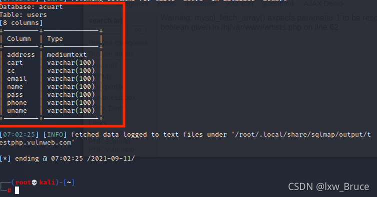 KALI下Sqlmap工具使用方法之GET方法篇：_sqlmap getchuan-CSDN博客