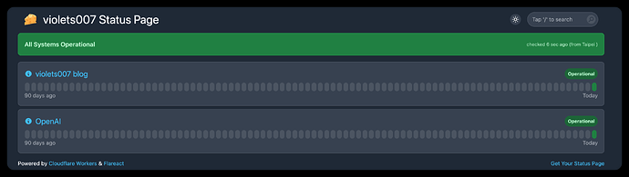 利用Cloudflare Workers实现网页状态监控_cf-workers-status-page-CSDN博客