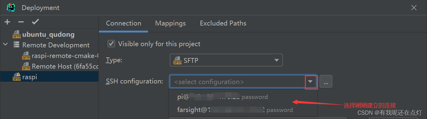 Clion配置ssh远程连接树莓派_clion ssh-CSDN博客