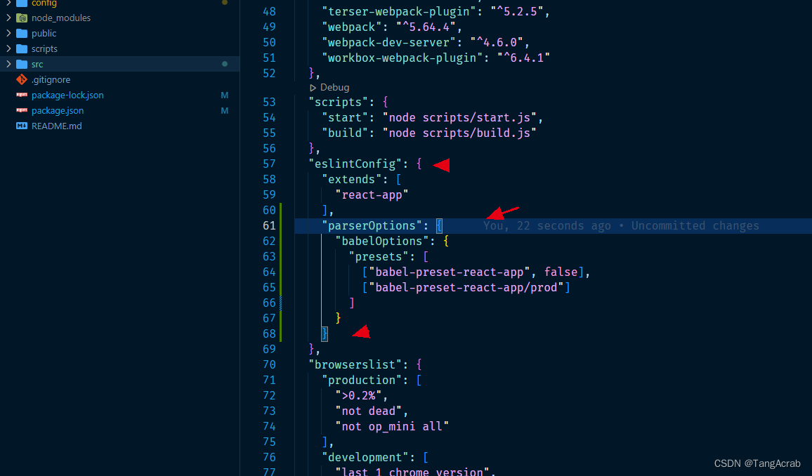 react项目报错 Using `babel-preset-react-app` requires that you specify ...