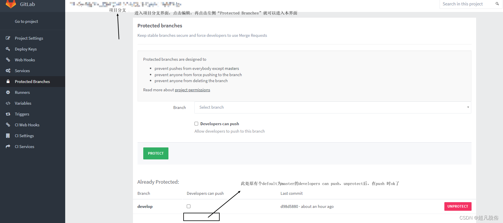 remote: GitLab:You are not allowed to push code to protected branches on this project_remote ...