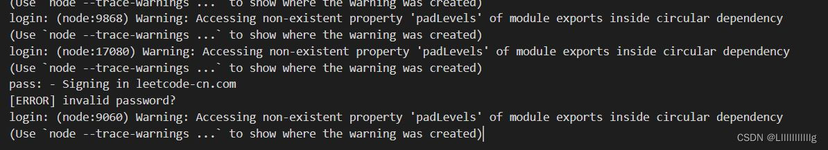 Vscode 登陆leetcode 报错：accessing Non Existent Property ‘padlevels‘ Of Modulevscode Leetcode