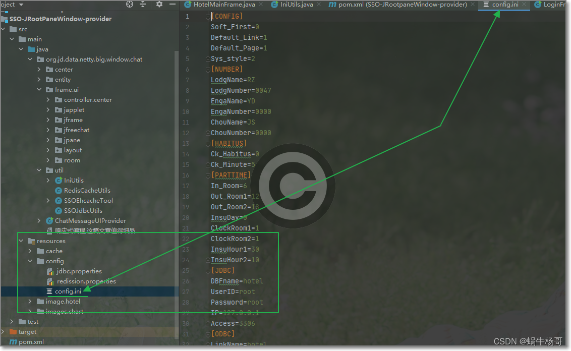 Java Swing(C/S模式)登录界面与.ini文件读取_java swing 登录系统-CSDN博客