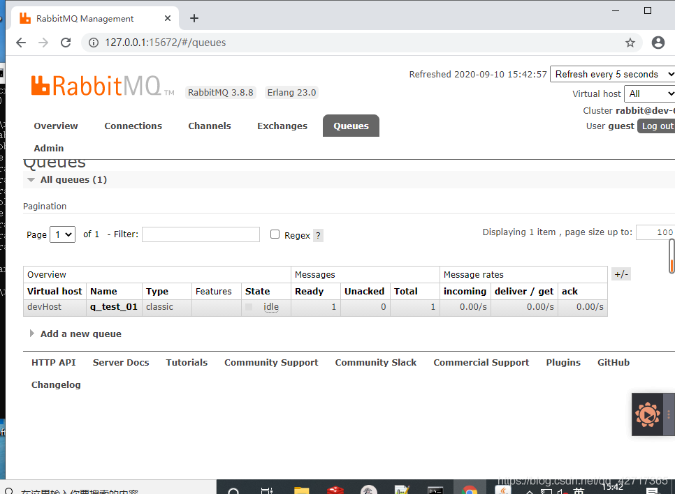 RabbitMQ-windows入门_windows用黑窗连接rabbitmq-CSDN博客