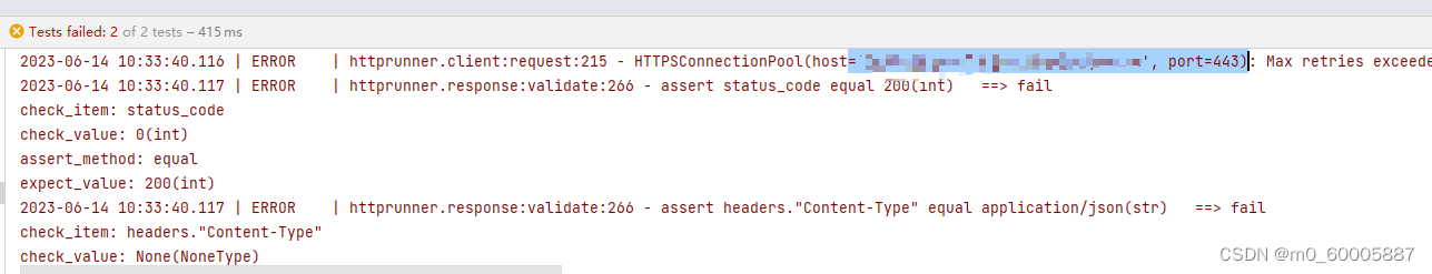 运行py脚本报错：HTTPSConnectionPool(host=‘XXX‘, port=443)_connectionpool.py 报错-CSDN博客