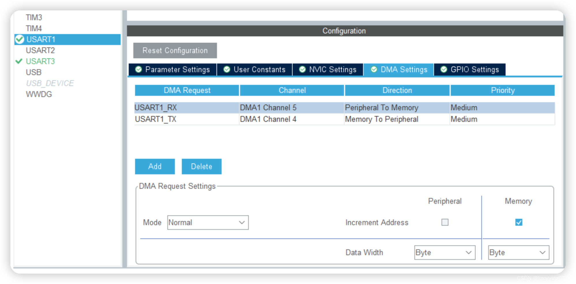 基于STM32F103芯片HAL库的串口DMA通讯_stm32f103 hal uart5-CSDN博客