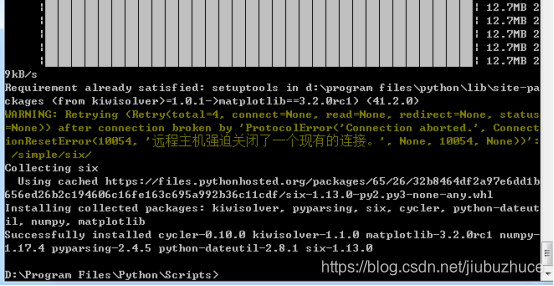 pycharm2019.2（python3.8）安装matplotlib失败的解决方法_pycharm 2019 matplotlib-CSDN博客