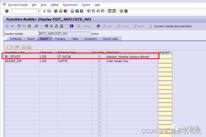 SAP 工单CO01/CO02增强 （RFC: CO_BI_AFPO_UPD 、CO_BI_AFPO_GET 和 SMOD ...
