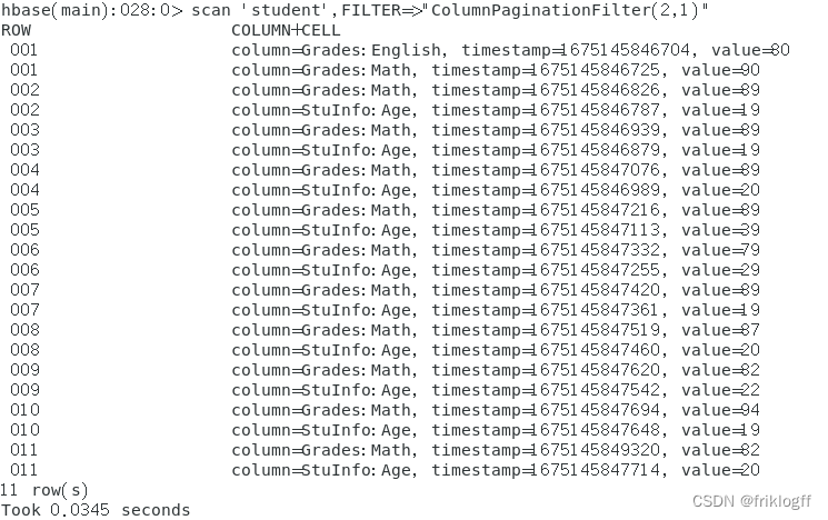 【大数据存储与处理】实验二 HBase 过滤器操作-CSDN博客