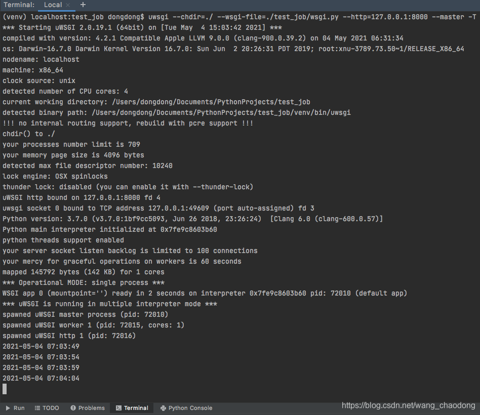 python django uwsgi 使用APScheduler定时器_apscheduler uwsgi-CSDN博客