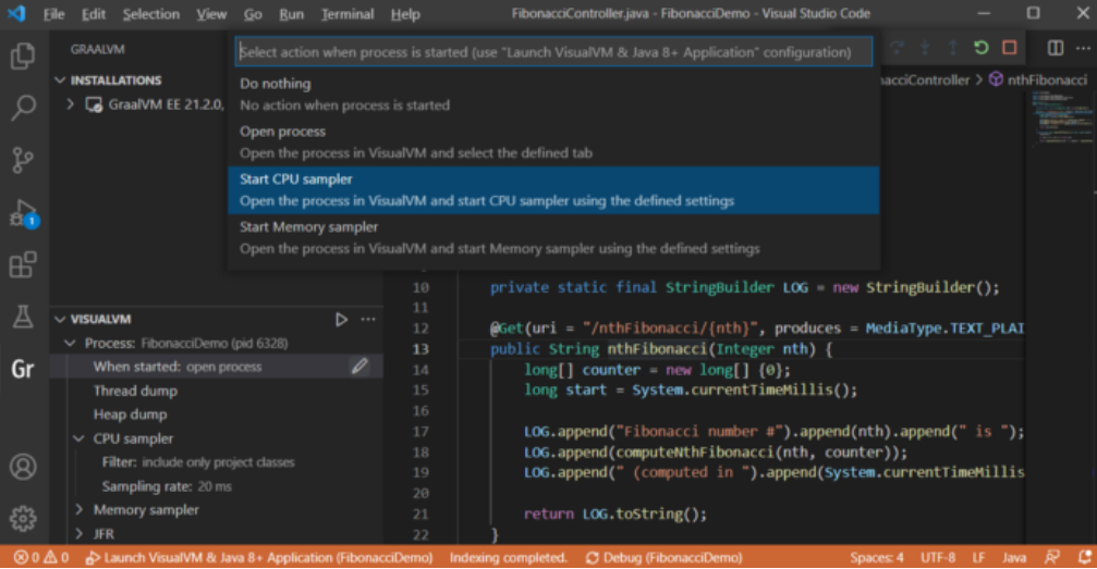 在 VS Code 中使用 GraalVM 和 VisualVM 进行性能和内存分析_graalvm vscode-CSDN博客