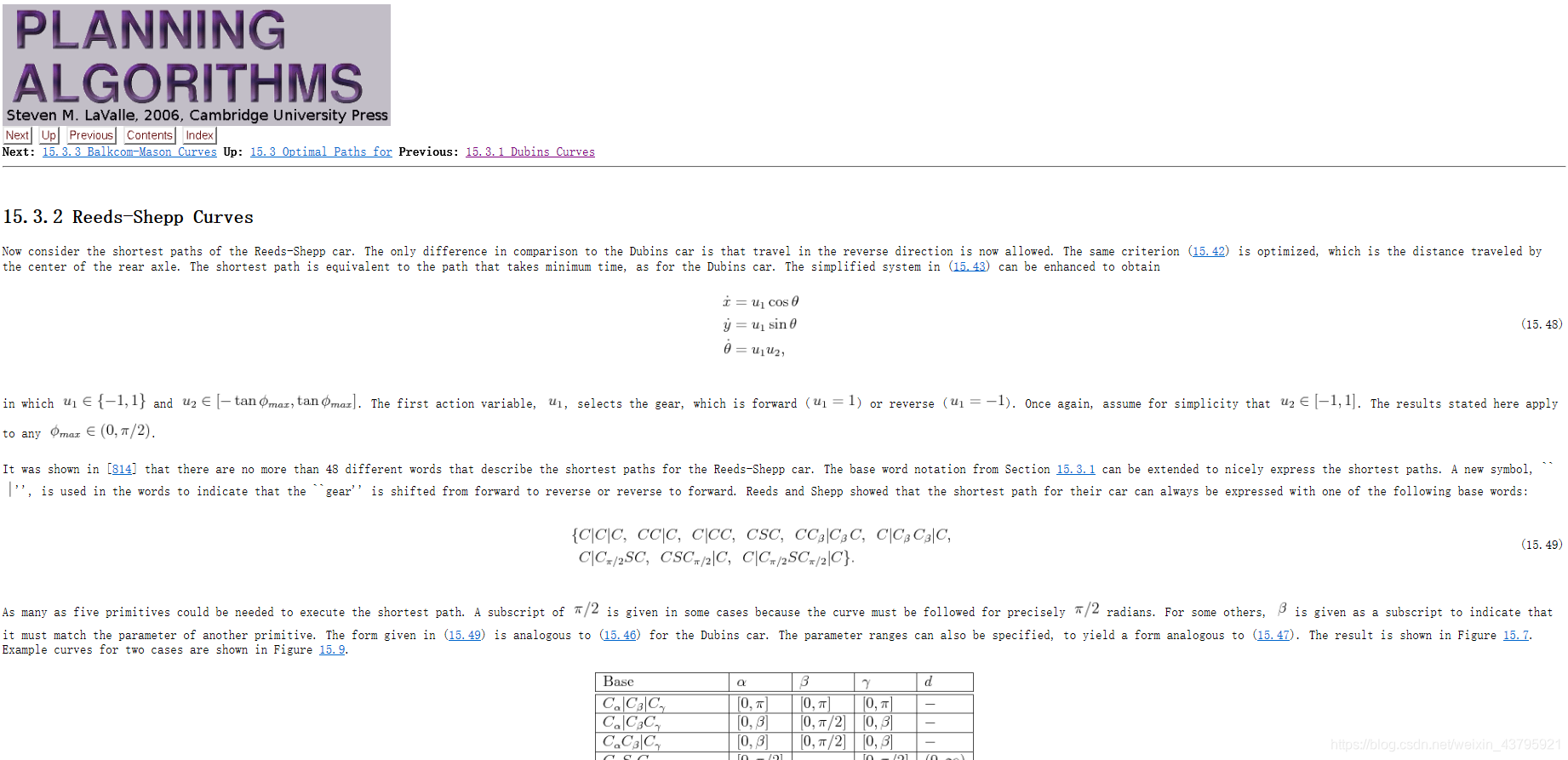 Reeds-Shepp曲线和Dubins曲线相关资料汇总_何伯特-华为开发者空间