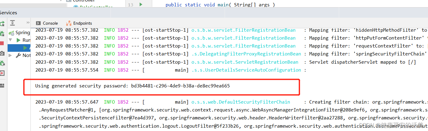 springboot整合spring security的简单入门案例_springboot整合springsecurity 默认登录密码-CSDN博客