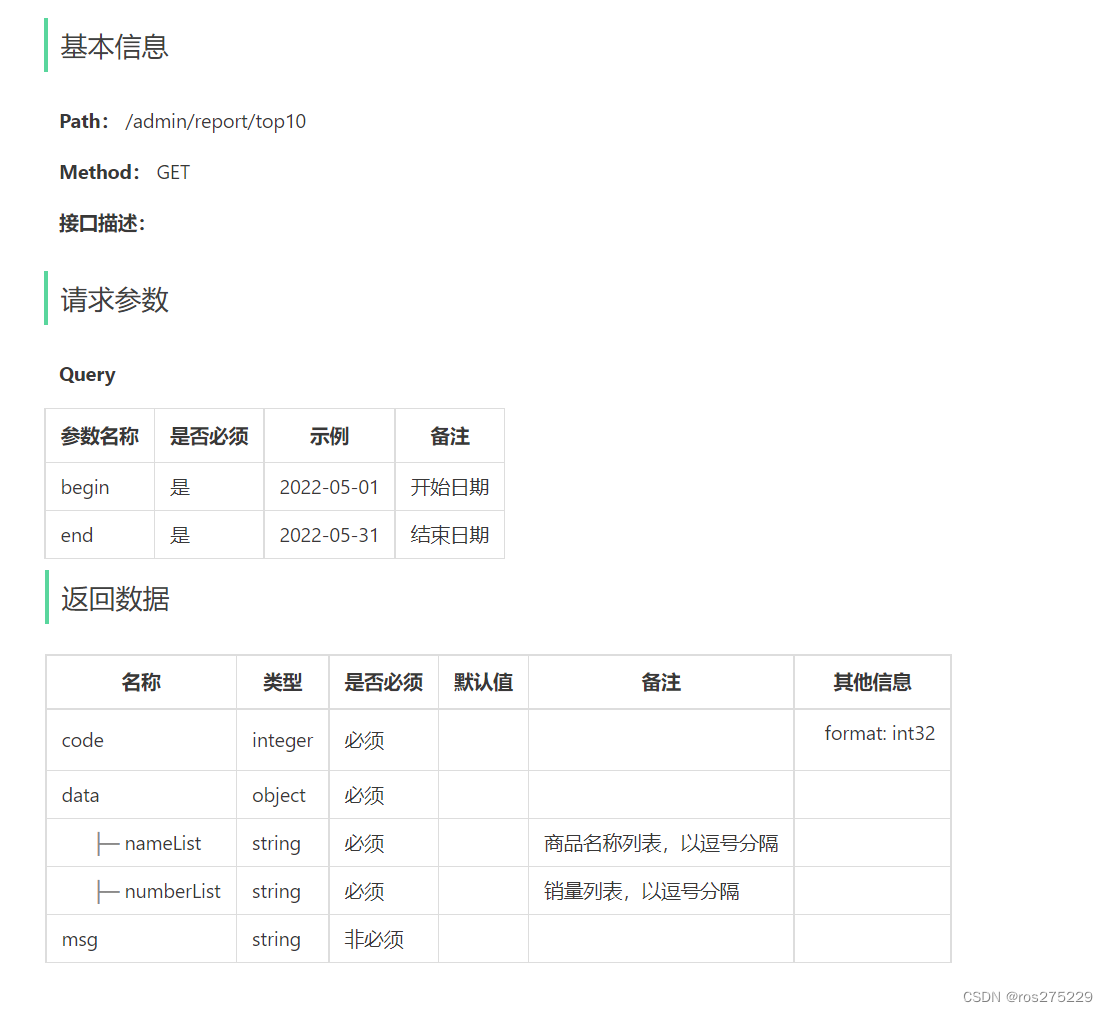 苍穹外卖 -- day11 - Apache ECharts- 营业额统计- 用户统计- 订单统计- 销量排名Top10_销量排名统计后端实现-CSDN博客