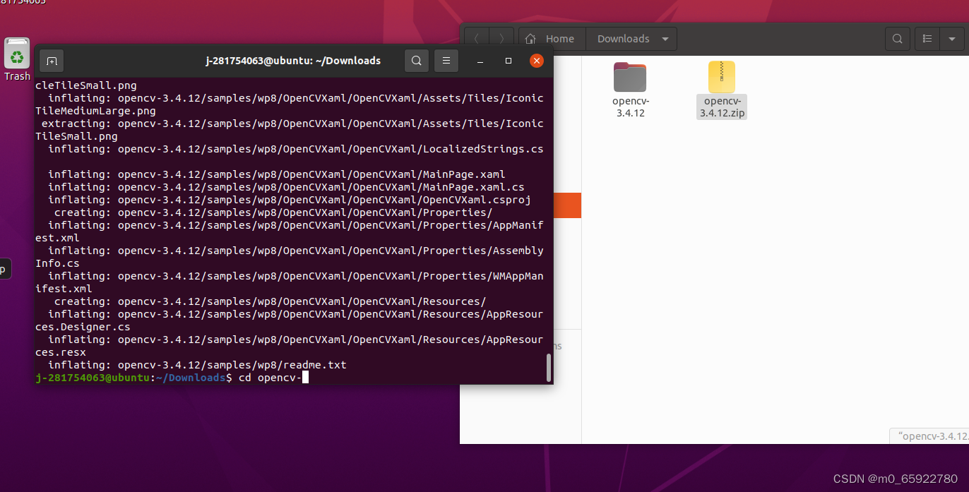 Ubuntu18.04下OpenCV3.4.12的安装及使用示例_opencv-3.4.12 .tar-CSDN博客