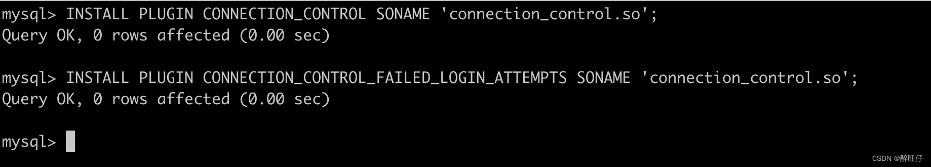 Mysql启 停 登录失败处理功能 Mysql登录失败处理功能 Csdn博客