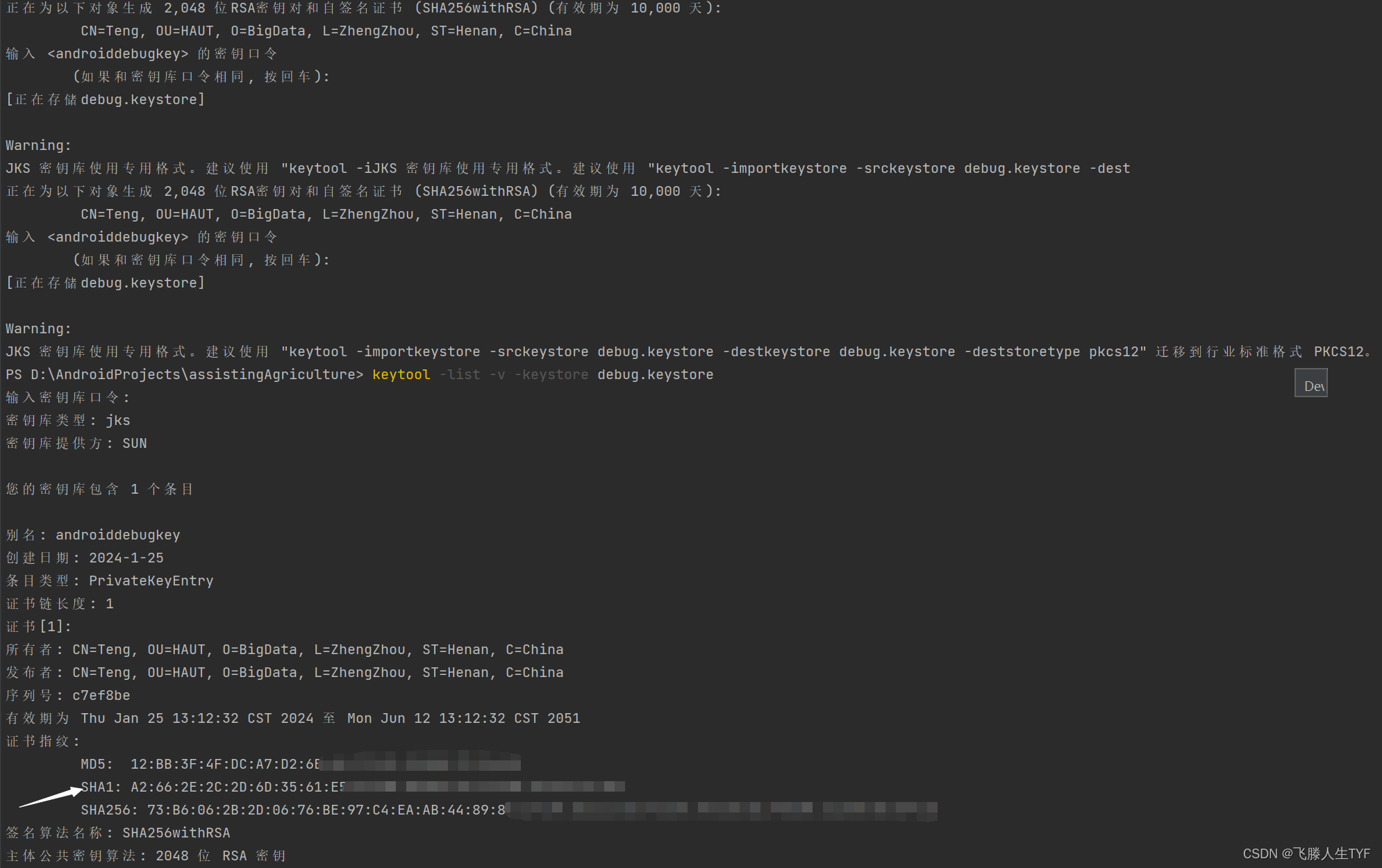 java.lang.Exception: 密钥库文件不存在: keystore_keytool 错误: java.lang.exception: 密钥库文件不存在: debug.k-CSDN博客