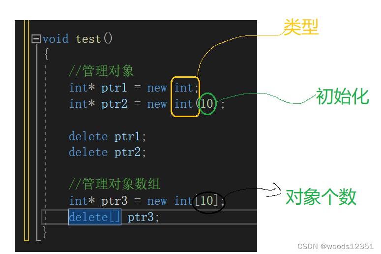 C/C++内存管理：new,delete与malloc,free的区别及内存泄漏防治-CSDN博客