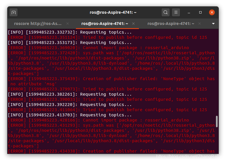 No module named ‘SerialClient‘和Cannot import package : rosserial_arduino_no module named ...