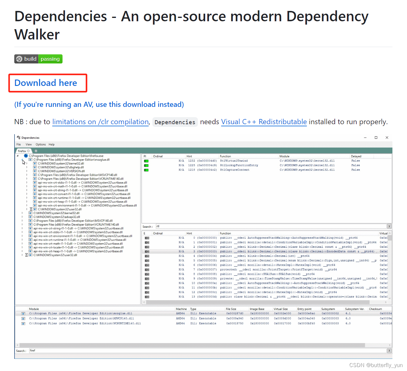 Dependency Walker解决动态链接库（DLL）找不到指定的模块的问题-CSDN博客