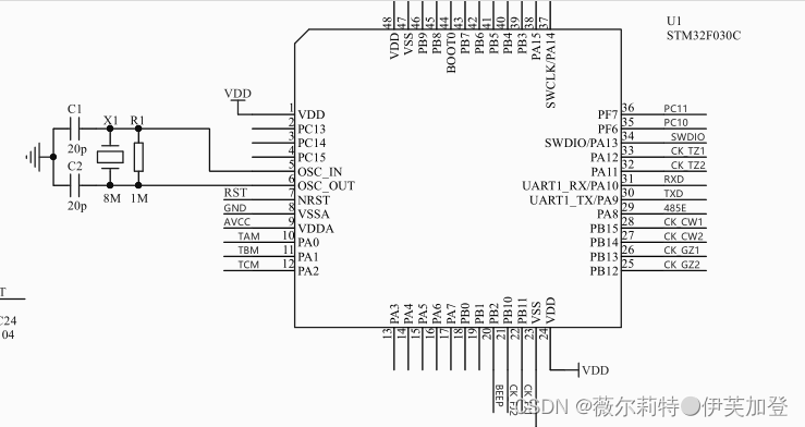 stm32f030 学习笔记 （1）adc单/双通道采集_stm32f030 adc-CSDN博客