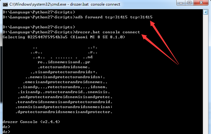 drozer安装使用教程（Windows）_no module named drozer.cli.console-CSDN博客