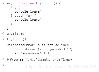 js中对于返回Promise对象的语句如何try catch_promise try catch-CSDN博客