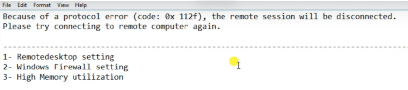 本地局域网(内网)远程连接报错0x112f的一种解决方案-由于一个协议错误(代码: 0x112f),远程会话将被中断。请重新跟远程计算机连接 ...