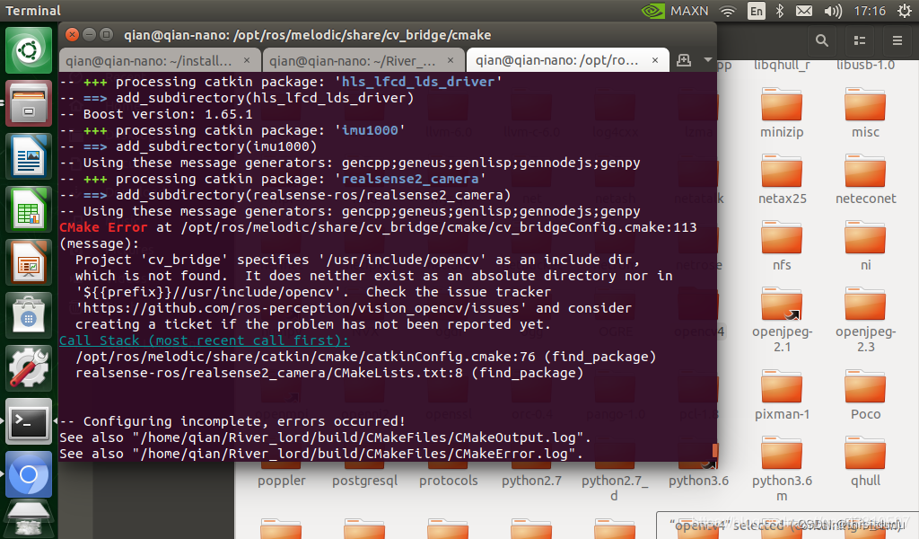 安装ros和vscode的包的时候踩到的一些坑_ros-melodic-map-server : 依赖: libsdl-image1.2 (>= 1-CSDN博客