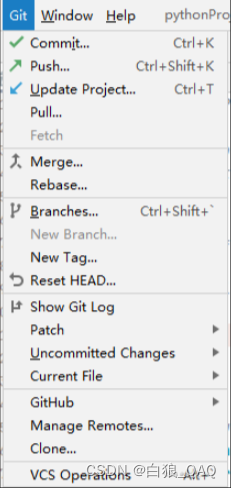 git使用教程14-Pycharm版本控制与分支管理_pycharm 版本控制-CSDN博客