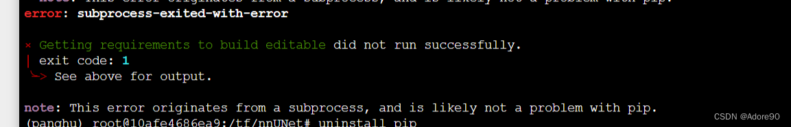 错误记录（一）pip安装包时报错error: subprocess-exited-with-error-CSDN博客