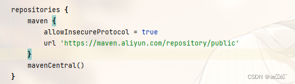 【使用allowInsecureProtocol = true 属性解决无法下载远程依赖】-CSDN博客