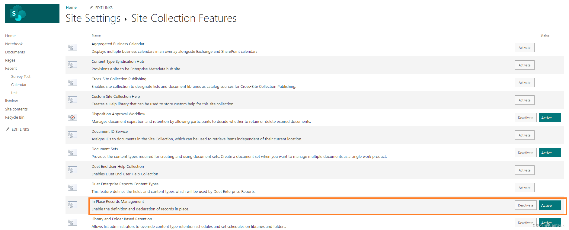 SharePoint - In Place Records Management功能简介_in-place record-CSDN博客