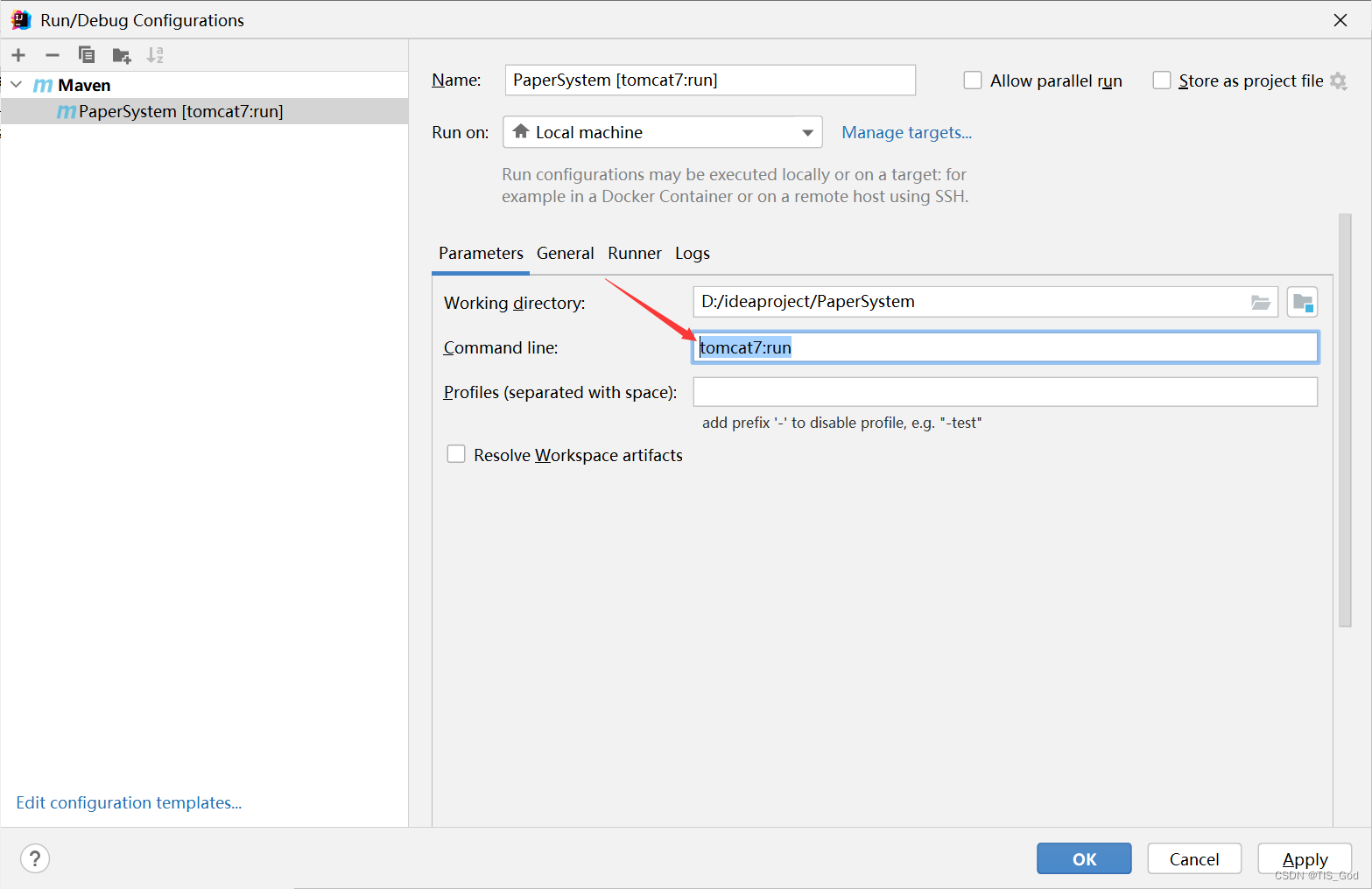 idea设置tomcat7插件_tomcat runner插件-CSDN博客