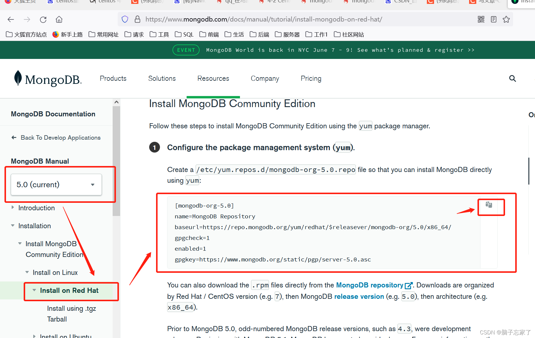 centos8里面安装mongodb_mongod.service: failed with result 'core-dump'.-CSDN博客