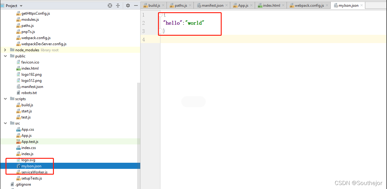 Webpack打包 React 项目读取外部配置文件，灵活配置域名 动态配置域名reactjssouthejor 华为开发者空间